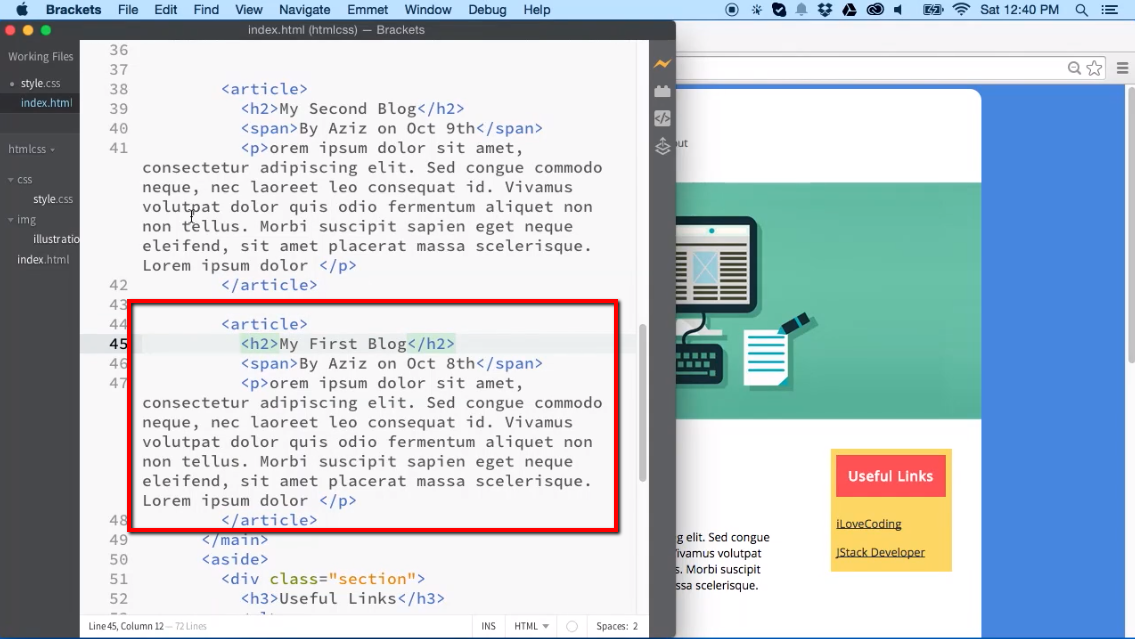 Creating a Blog Design (Part 3 of 3) - iLoveCoding