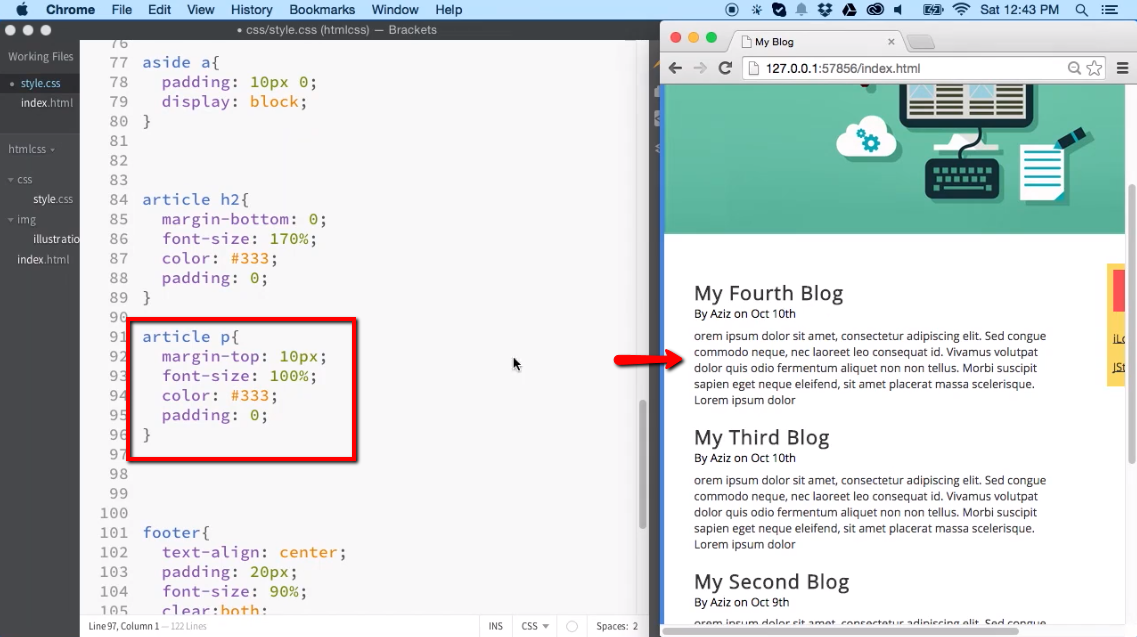 Creating a Blog Design (Part 3 of 3) - iLoveCoding