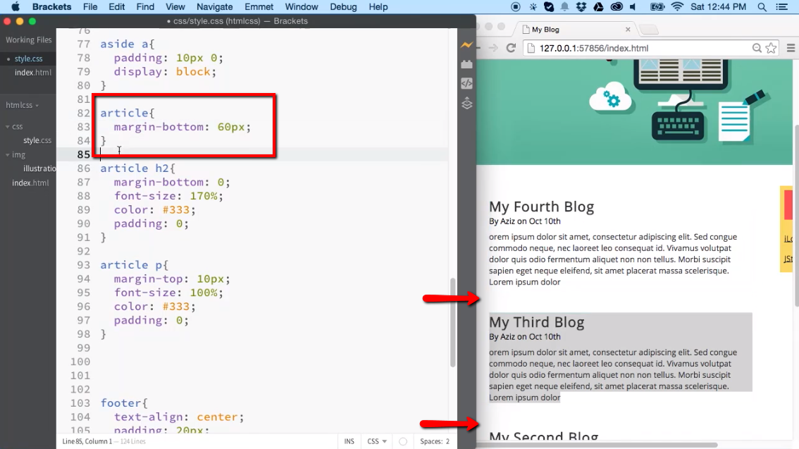 Creating a Blog Design (Part 3 of 3) - iLoveCoding