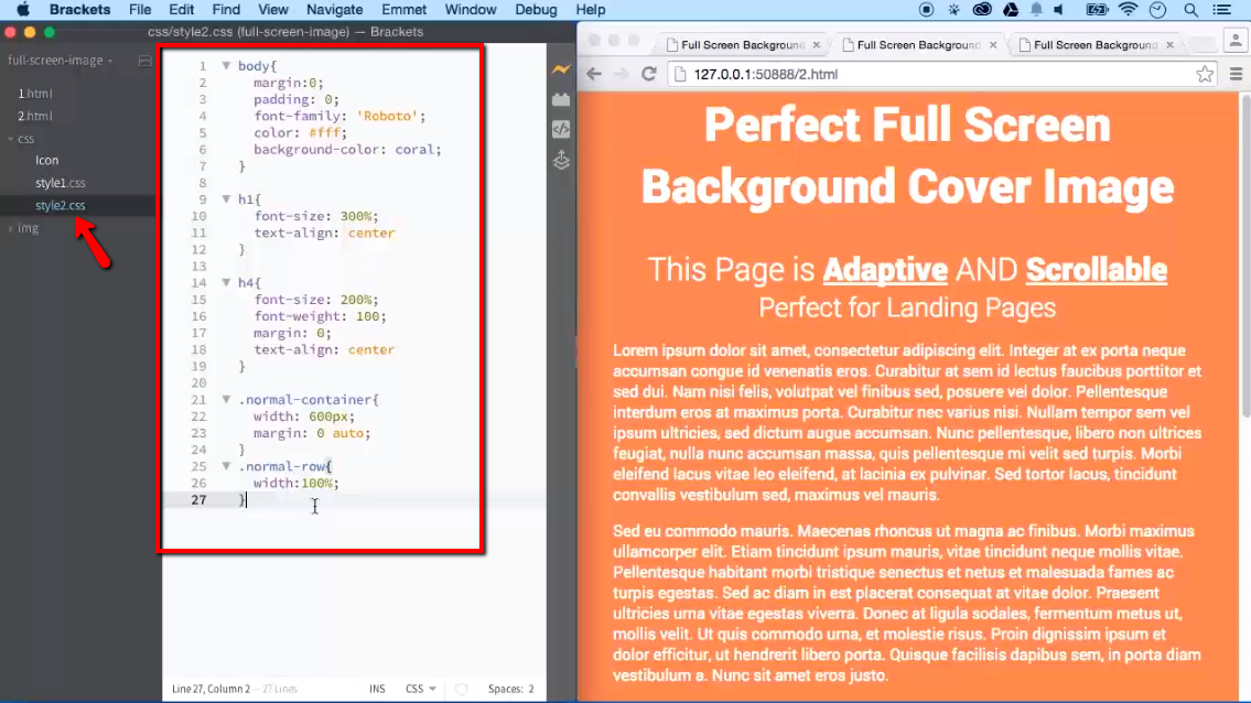 Full Cover Background Image - iLoveCoding